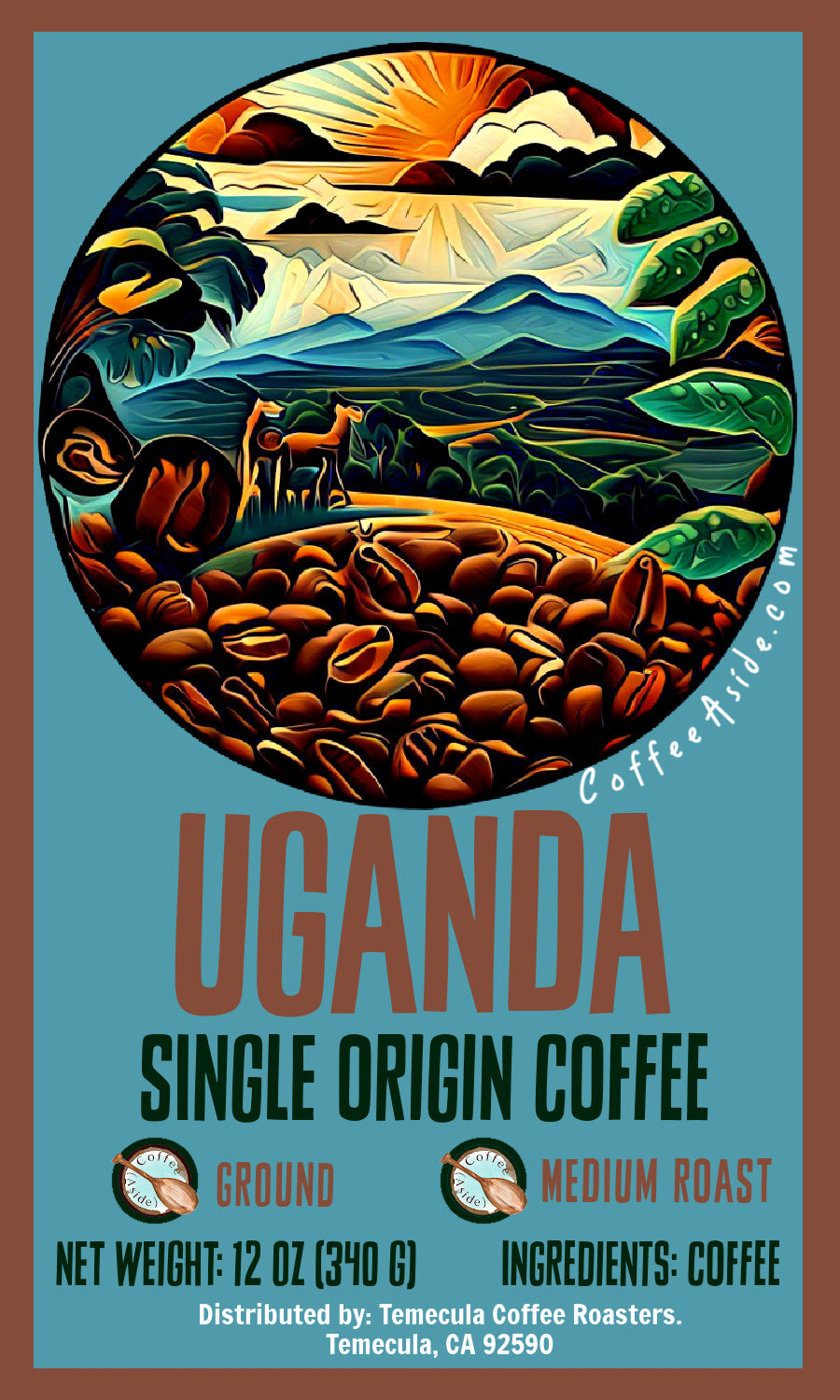 Uganda Single Origin; 12oz [FREE SHIPPING] – COLLAB FOR GOOD [Community. Coffee. Merch.]